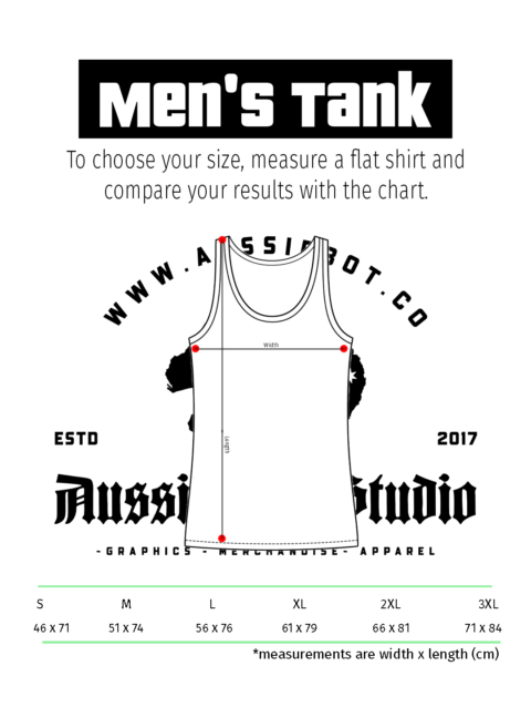 Size Charts | Aussie Bot Studio